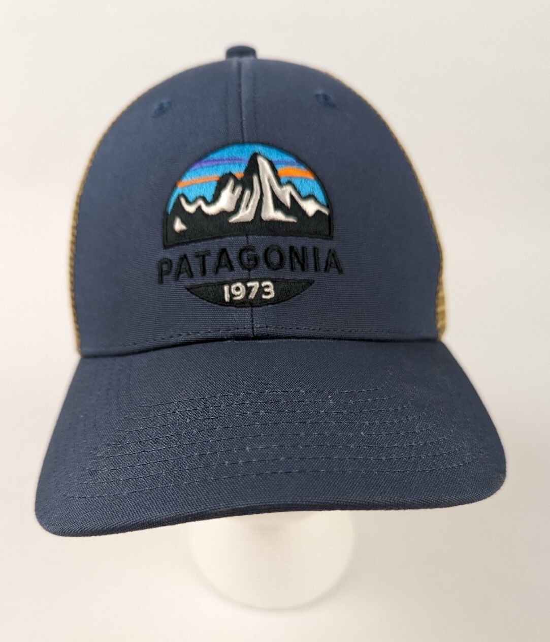 PATAGONIA Mountain Fitz Roy Scope Logo 1973 TRUCKER H… - Gem