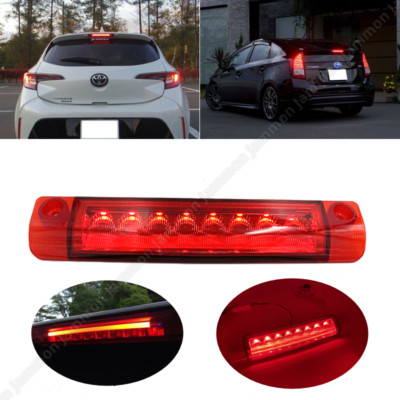 1x Red Lens 3D LED 3rd Brake Light Lamp Assy For Toyota Prius Sienna ...