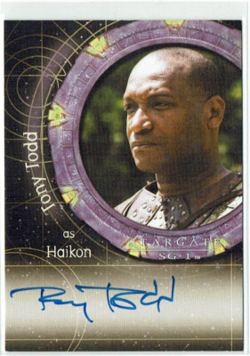 Stargate SG-1 Season 9 Autograph Card A90 Tony Todd as Haikon Auto | eBay