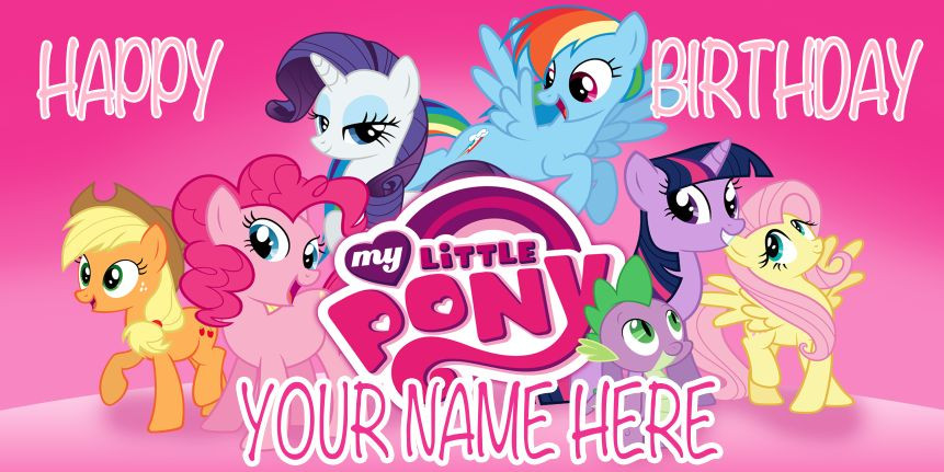 My Little Pony Happy Birthday Banner