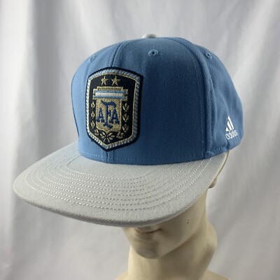 Adidas Team Argentina AFA Cap FIFA World Cup Brazil Blue White Snapback ...