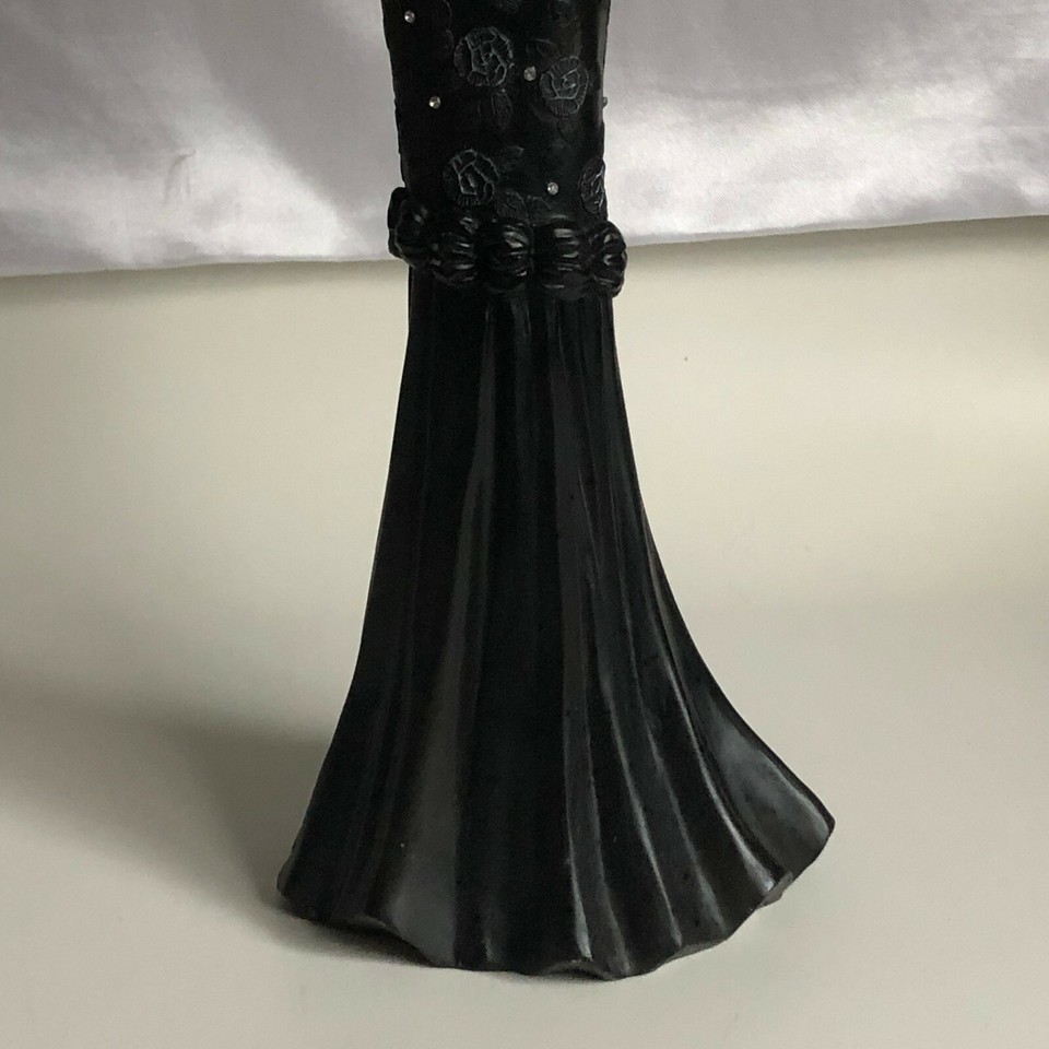 Set of 2 Solid Dress Body Shape Jewelry Display Stands Red & Black ...