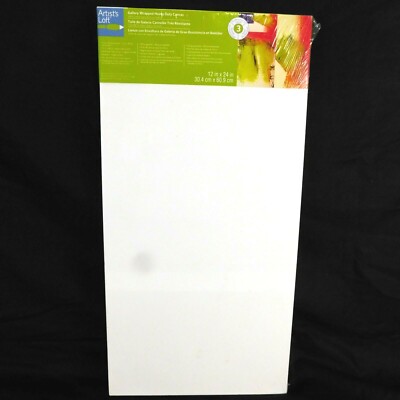Artist's Loft Gallery Wrapped Heavy Duty Canvas 12" x 24" Pro Level 3 ...