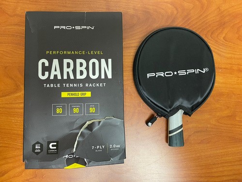 PRO SPIN Carbon Elite Table Tennis Racket Ping Pong Paddle Performance ...