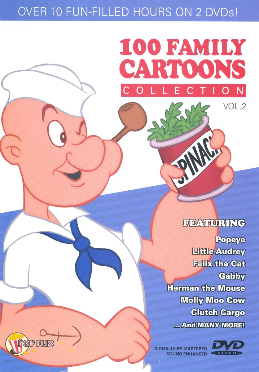 100 Family Cartoons Collection, Vol. 2 (DVD, 2009) for sale online | eBay