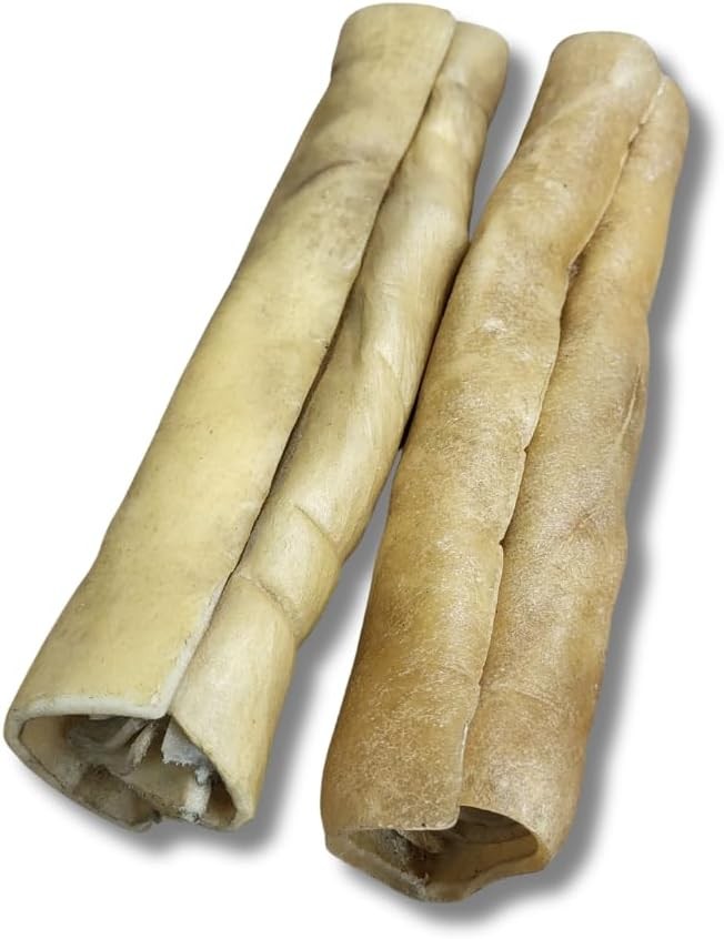 Large Buffalo Skin Roll Dog Chew – Pack Size: 2 - Long Lasting Chew ...
