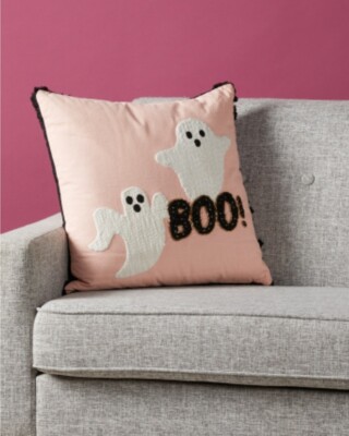 Pastel "Boo!" Ghost Pillow 20x20 | eBay