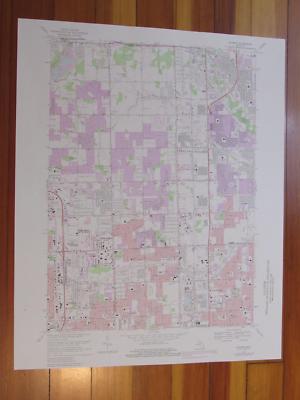 Warren Michigan 1981 Original Vintage USGS Topo Map | eBay