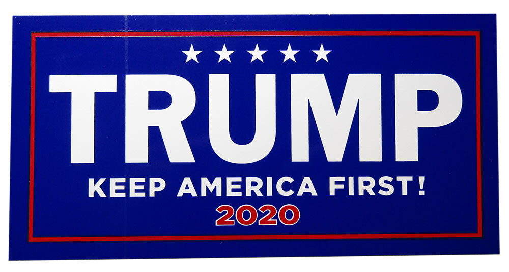 Wholesale Lot of 6 Trump Keep America First! 2020 Blue Decal Bumper ...