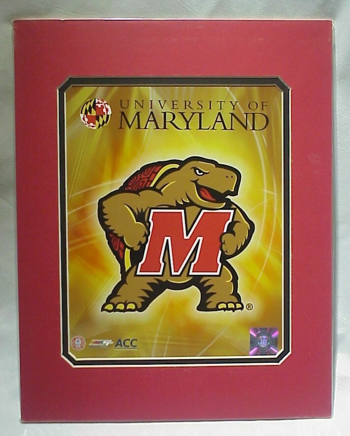 University of Maryland Logo Matted Photo 11x14 Ready for Framing D47 | eBay