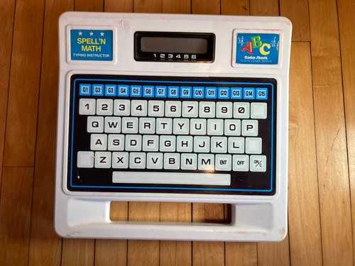 Vintage Spell 'N Math Typing Instructor Radio Shack Toy Untested | eBay