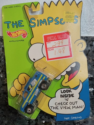 Vintage Simpsons Hot Wheels Van Family Camper Sealed 1990 Homer Marge ...