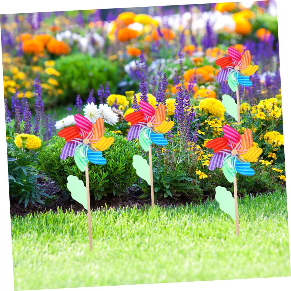 3 Pcs Handheld Pinwheel Garden Decor Toddler Pinwheels Toy Kids Toys ...