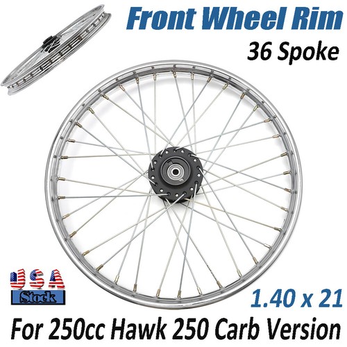1.40 x 21 Front Wheel Rim Hub For 250cc Hawk 250 Carb Version Dirt Bike ...