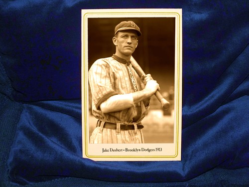 Brooklyn Dodgers Jake Daubert Cabinet Card Photograph Vintage Baseball ...