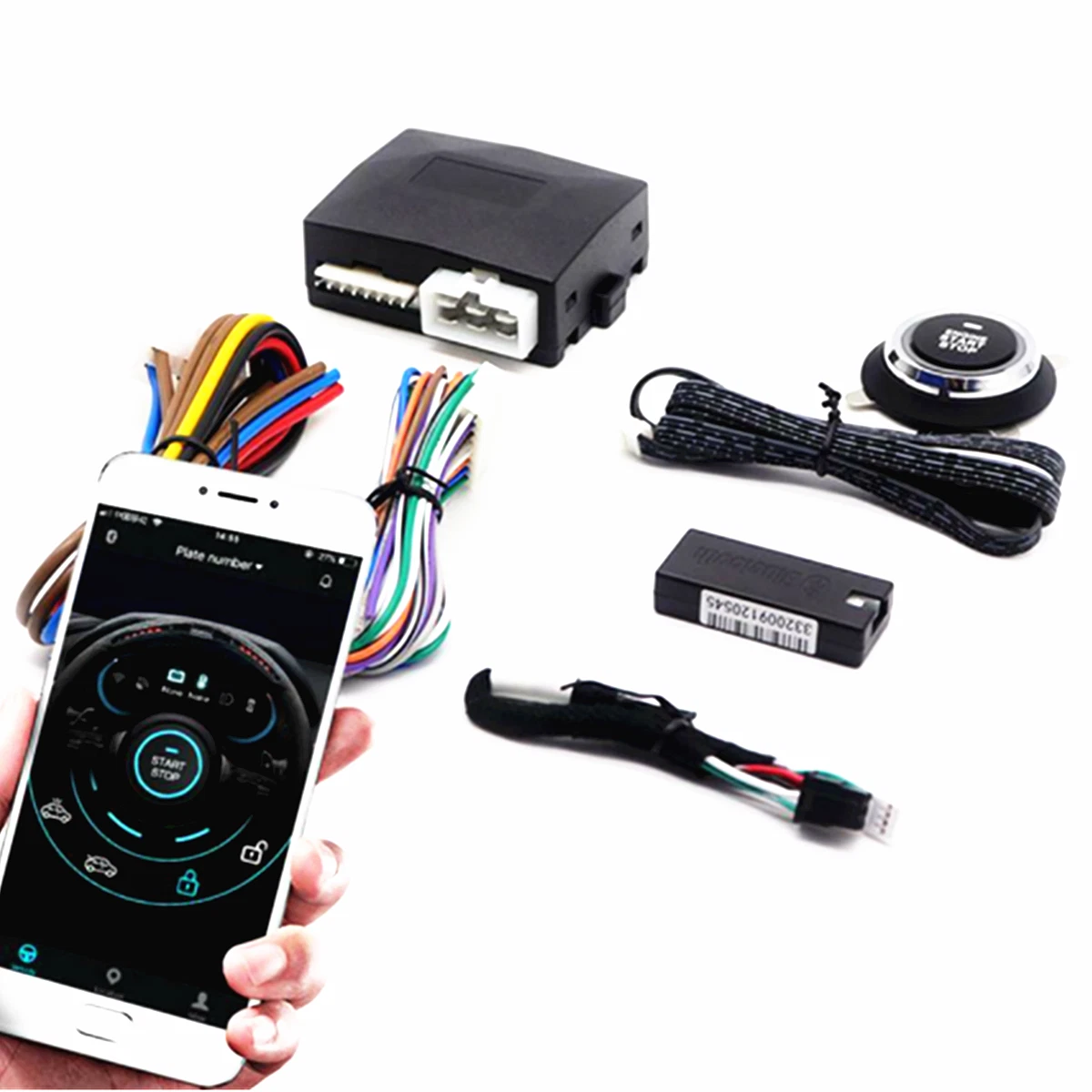BANVIE PKE Car Security Alarm System With Remote Engine