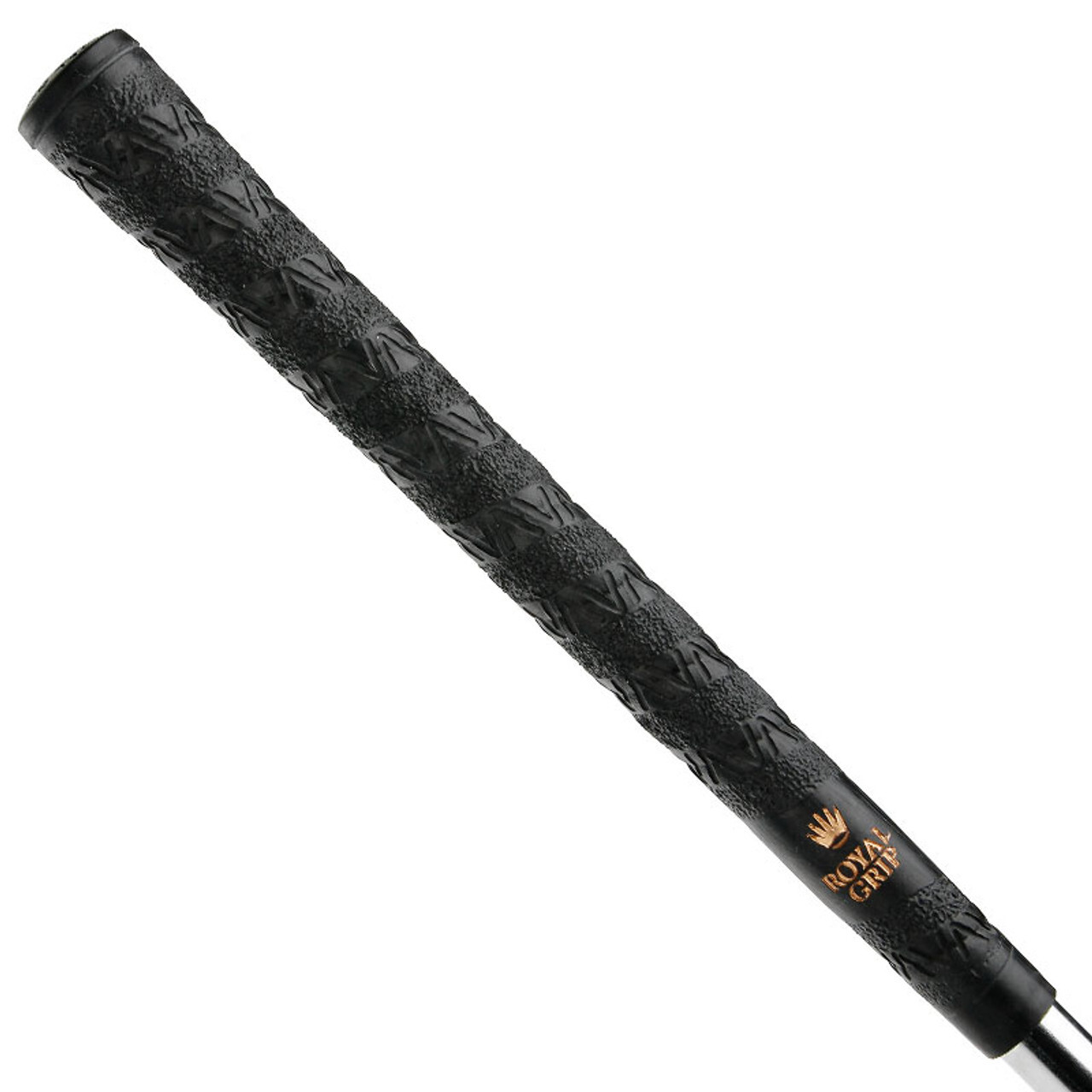 Royal Grip Spiral V Sand Wrap Golf Grip Standard Core .58" Ribbed Black ...