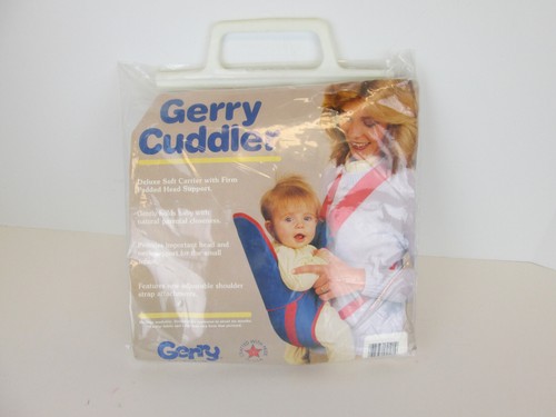 Vintage 1986 Gerry Cuddler Baby Carrier Red Blue Padded Head Support ...
