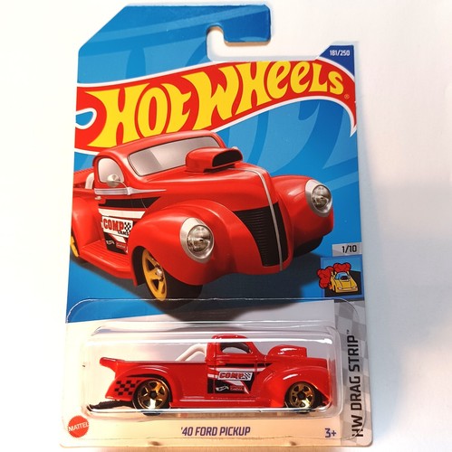 Mattel 2022 Hot Wheels '40 Ford Pickup red, HW Drag Strip 1/10, #181/ ...