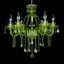 LED Crystal Green Chandelier Living Room Ceiling Light Fixture Pendant ...