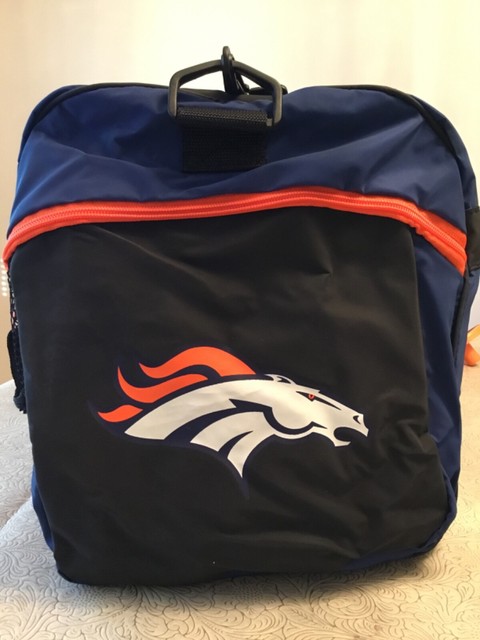 Denver Broncos Football Duffle Bag W/side Pockets NFL Officially ...