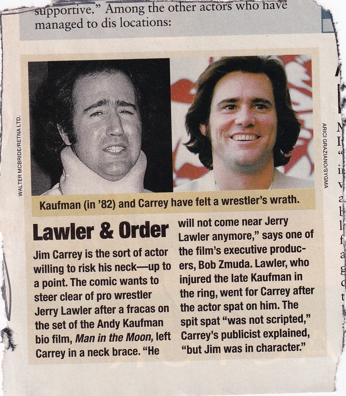 Jim Carrey Man On The Moon Wrestling