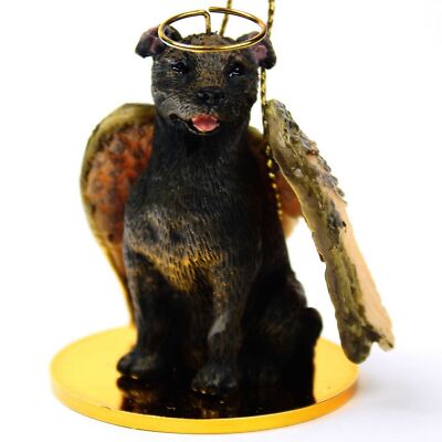 Staffordshire Bull Terrier Ornament Angel Figurine Hand Painted | eBay UK