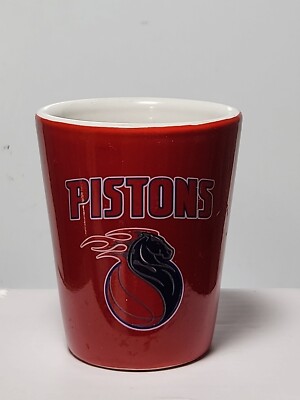 Shot Glass Red NBA Detroit Pistons Basketball | eBay