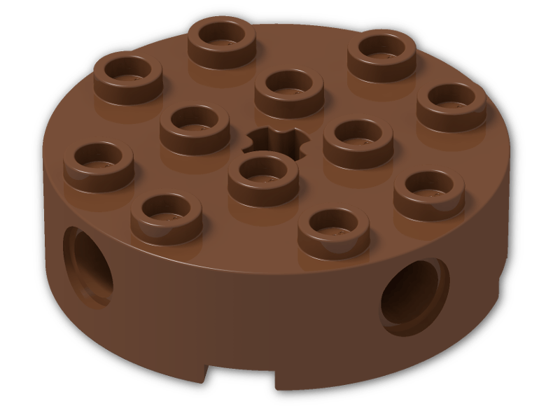 LEGO BRICK ROUND 4X4 W/ 4 SIDE HOLES (1 PCS) CHOOSE YOUR COLOR 6222 ...