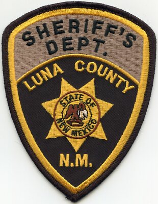 LUNA COUNTY NEW MEXICO NM Brown Background at top of patch SHERIFF ...