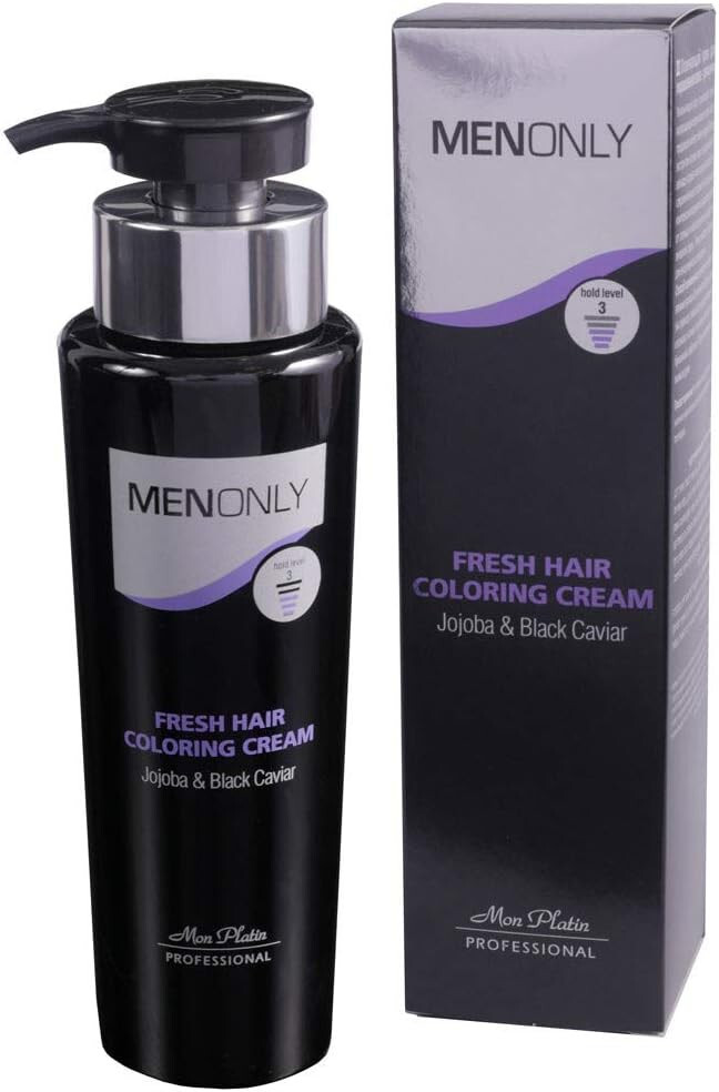 Mon Platin Men Only Fresh Hair Coloring Cream Jojoba & Black Caviar ...