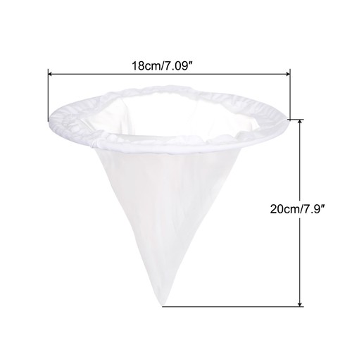 400 Mesh Paint Filter Bag 7" Dia Cone Shape Nylon Strainer for ...