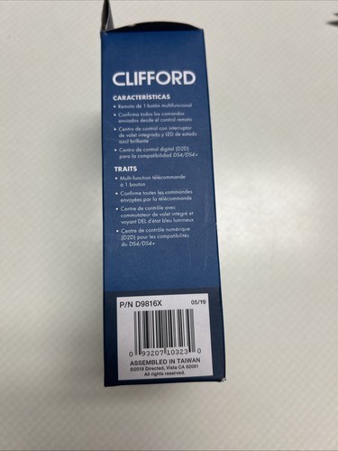 Clifford DS4 D9816X 2-Way 1-Mile LED Remote Control Kit With Antenna ...