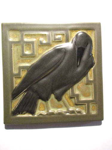 Rookwood Whitman Rook 6x6 Tile Faience-Hand Painted Right Face | eBay