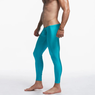 N2N Bodywear Men's Stretchy Low Rise Hero Pouch Tight, Size L Aqua Blue ...
