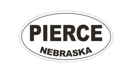 Pierce Nebraska Bumper Sticker or Helmet Sticker D5386 Oval | eBay