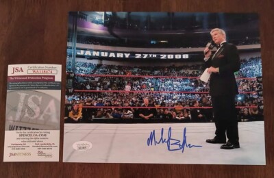 Michael Buffer Signed Wrestling 8x10 Photo WWE JSA COA 🔥🔥🔥 | eBay