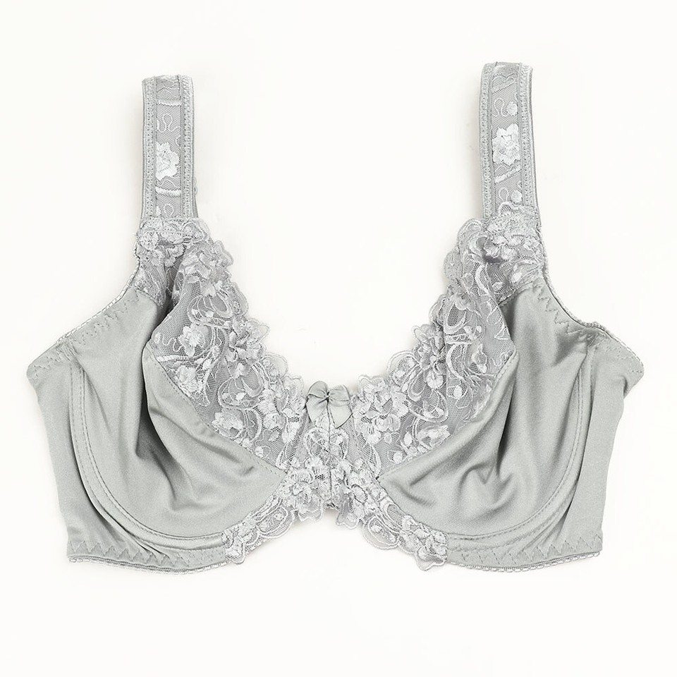 Women's Underwire Bra Lace Unlined Minimizer Full Cup Non Padded ...