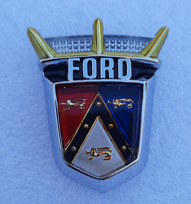 FORD CREST EMBLEM, fits many 1954-1959 FORD applications FREE SHIPPING ...