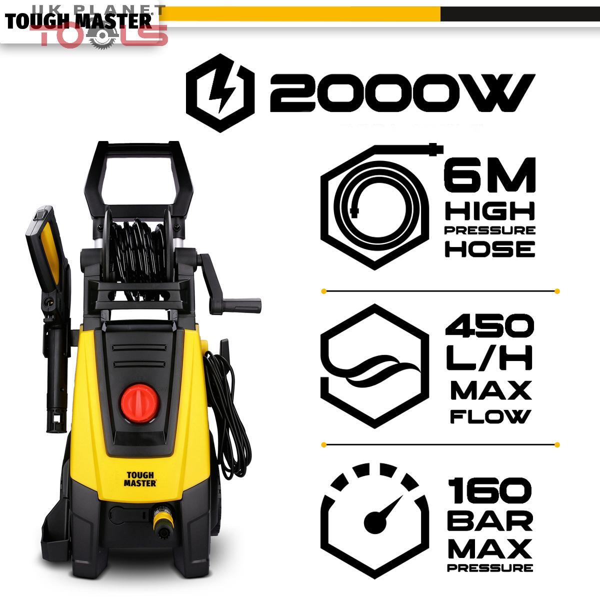 Electric Pressure Washer 2320 PSI /160 BAR Water High Power Jet Wash ...