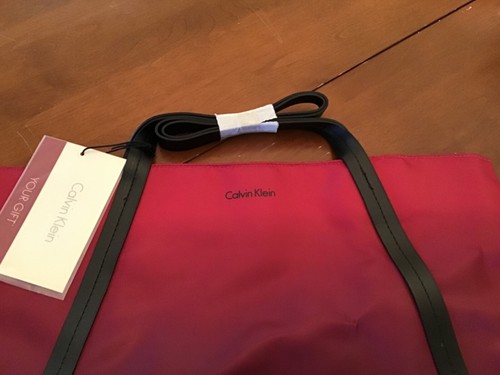 Calvin Klein Deep Red Promotional Bag Tote New | eBay