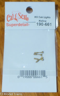 Cal-Scale #661 Cab Lights Hollow (Brass Parts) (HO Scale) Brass Casting ...