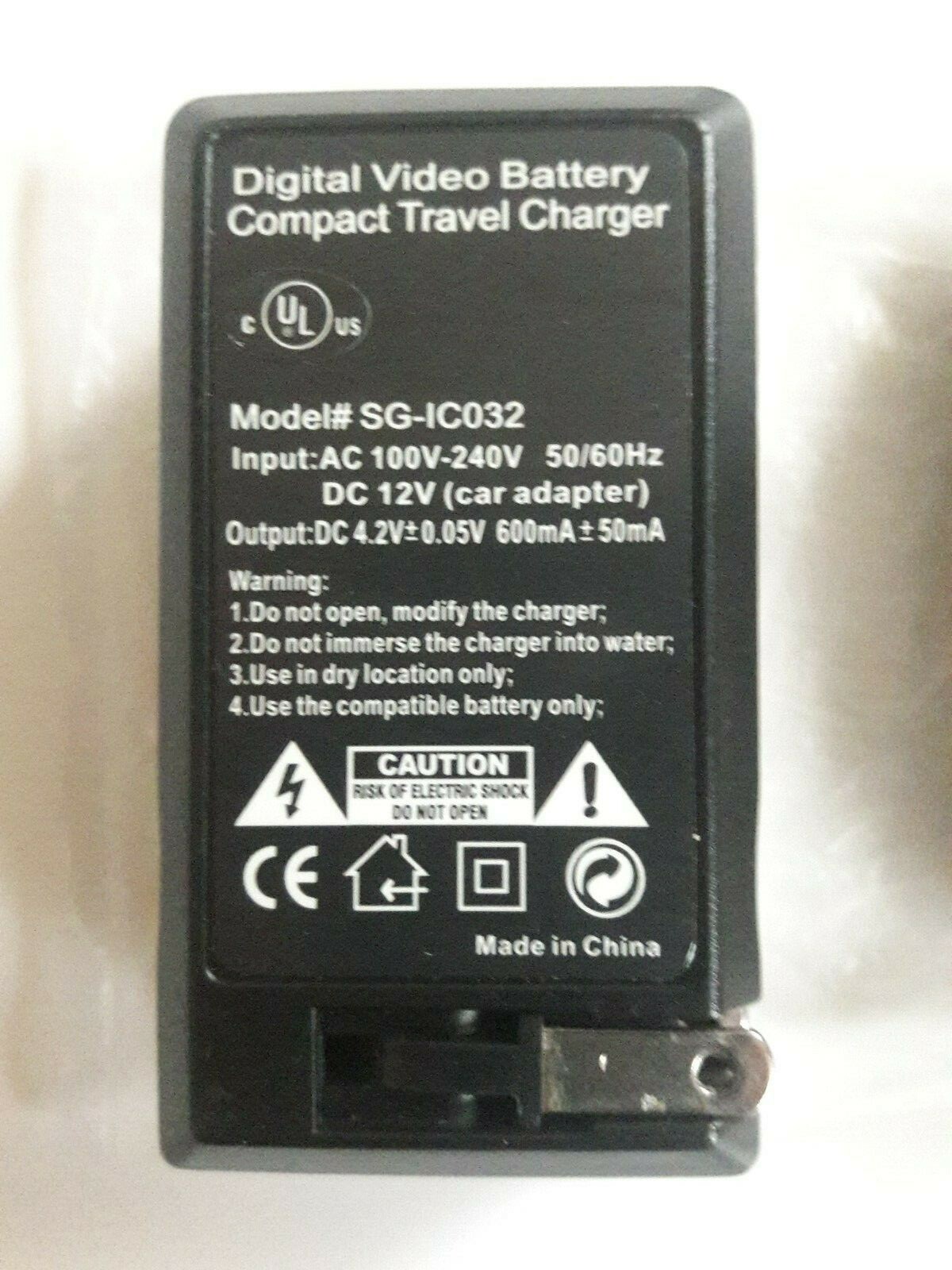 DIGITAL VIDEO BATTERY COMPACT TRAVEL CHARGER SG-IC032 | eBay