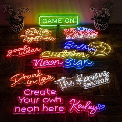 Custom Neon Sign LED Personalized for Wall Decor, Acrylic neon light ...