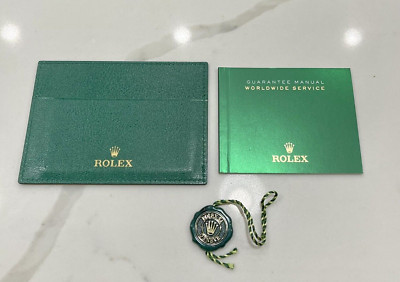 Genuine New Style Rolex Card Holder Guarantee Manual Worldwide Booklet+ ...