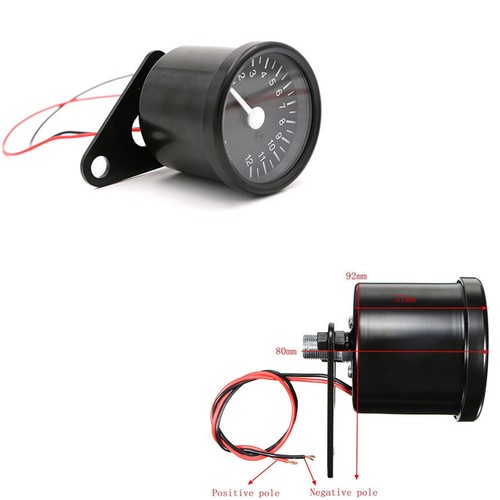 Universal Motorcycle Dirt Bike 65mm Metal Tachometer Speedometer Gauge ...