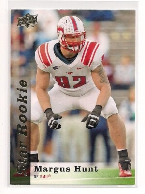 2013 MARGUS HUNT UPPER DECK ROOKIE RC ESTONIA SMU MUSTANGS CINCINNATI ...