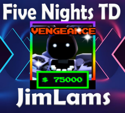 ROBLOX - FIVE NIGHTS TD SHINY JUGGERNAUT BONNIE ~ VENGEANCE ENCHANT | eBay