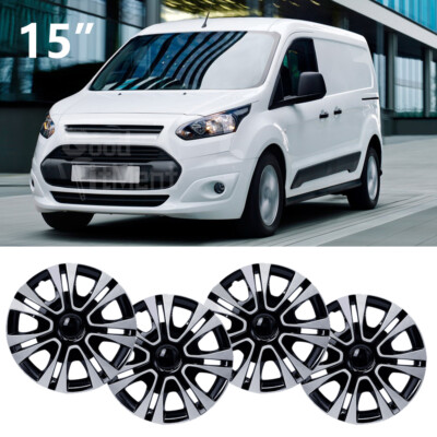 4PCS 15" Wheel Hubcaps Full Set R15 Steel Rims Cover For Ford Transit ...