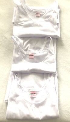 Sando Plain White Inner Shirt fr Phils 🇵🇭 Cotton Large | eBay